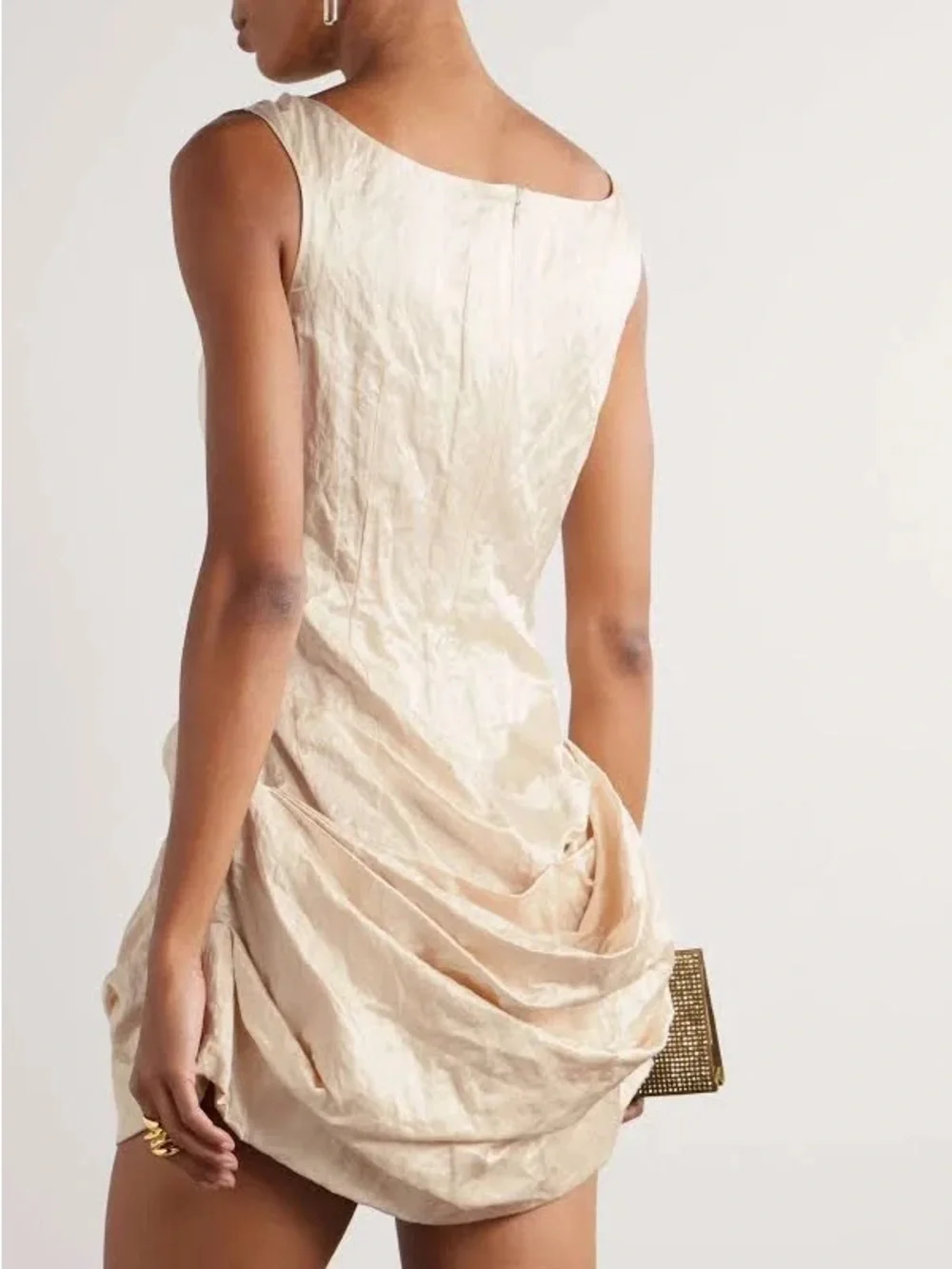 Magda Butrym | Dresses | Magda Butrym Cream Silk Mini Dress | Poshmark